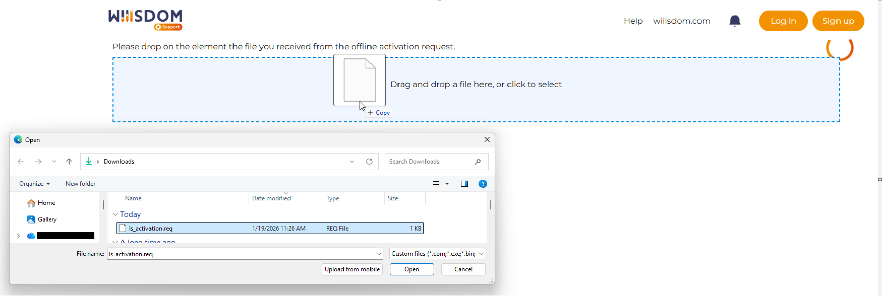 Offline License Update Process